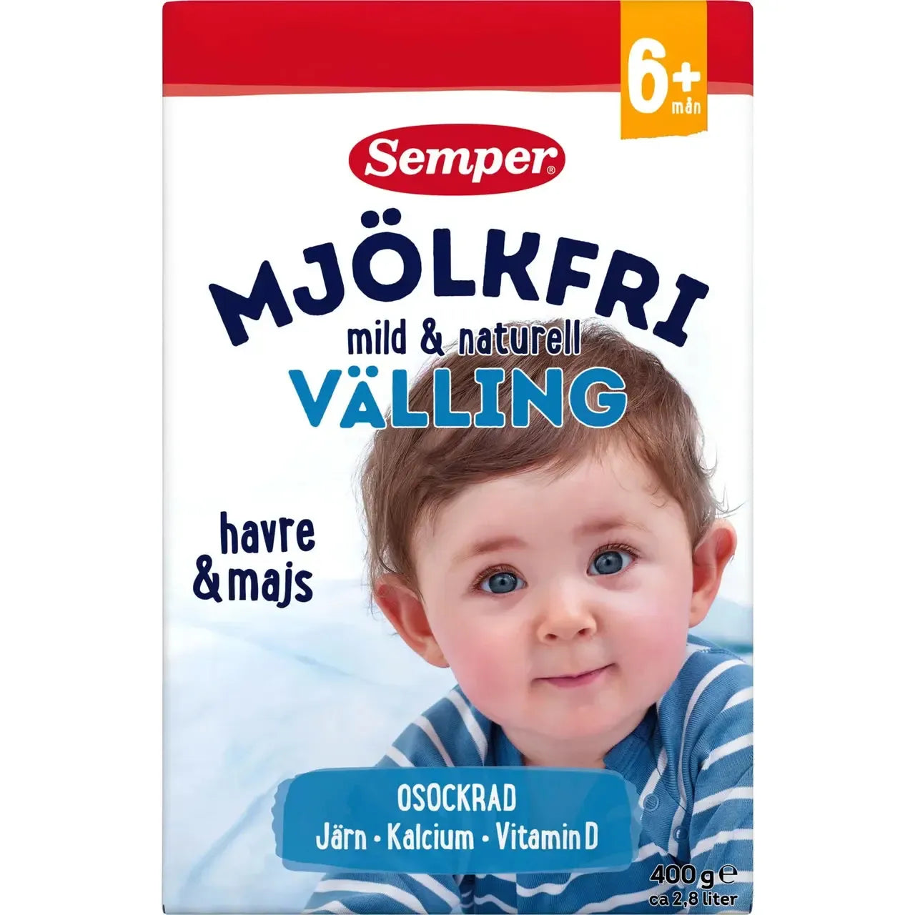 Semper Välling Naturell Mjölkfri Från 6m - Natural Milk-Free Whey from ...