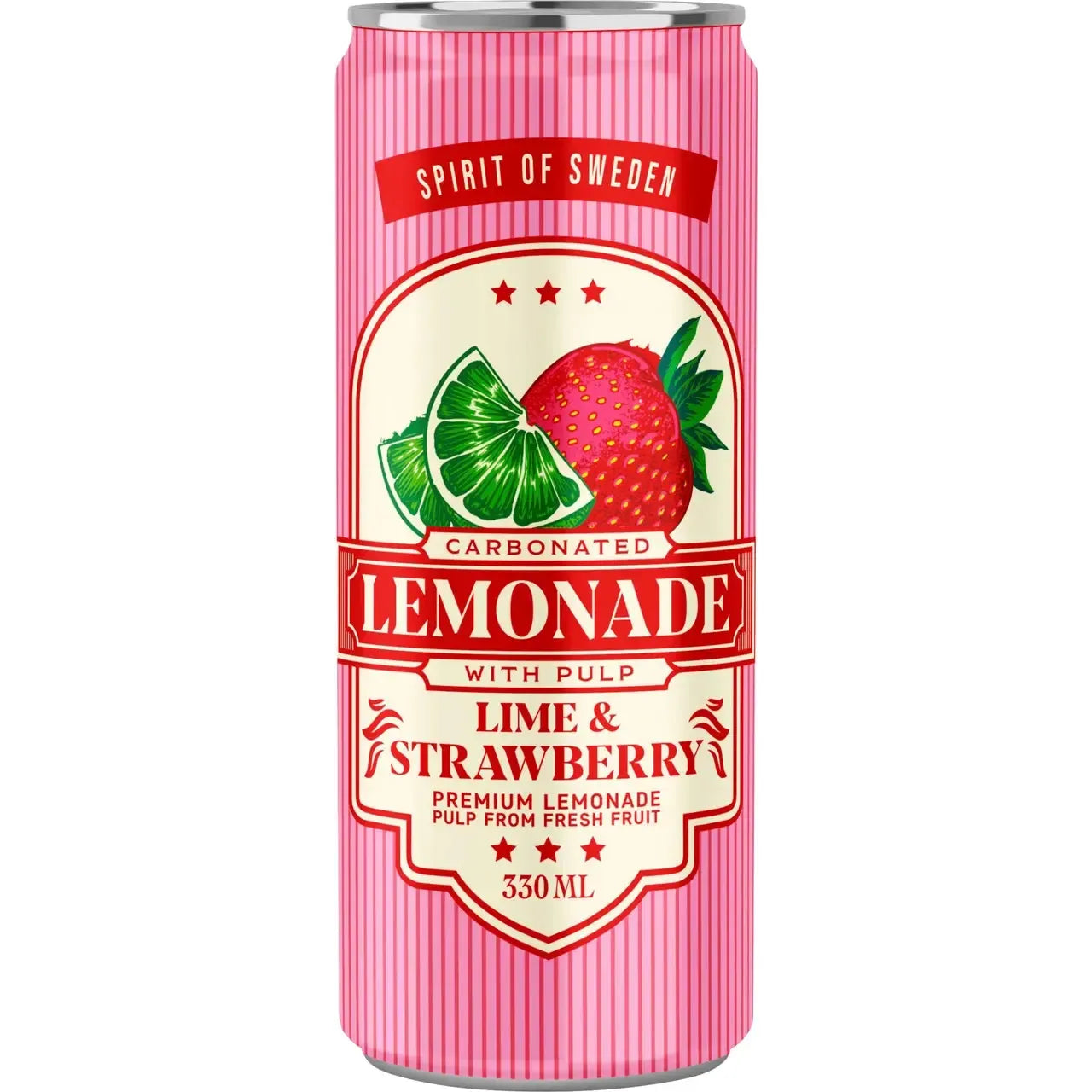 Spirit of Sweden Jordgubb/Lime - Lemonade Strawberry/Lime drink - 33cl ...