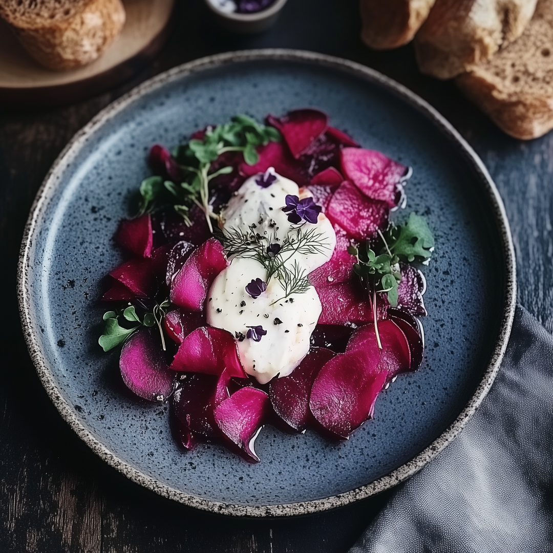 Beet-Cured Halibut with Horseradish. – Swedishness